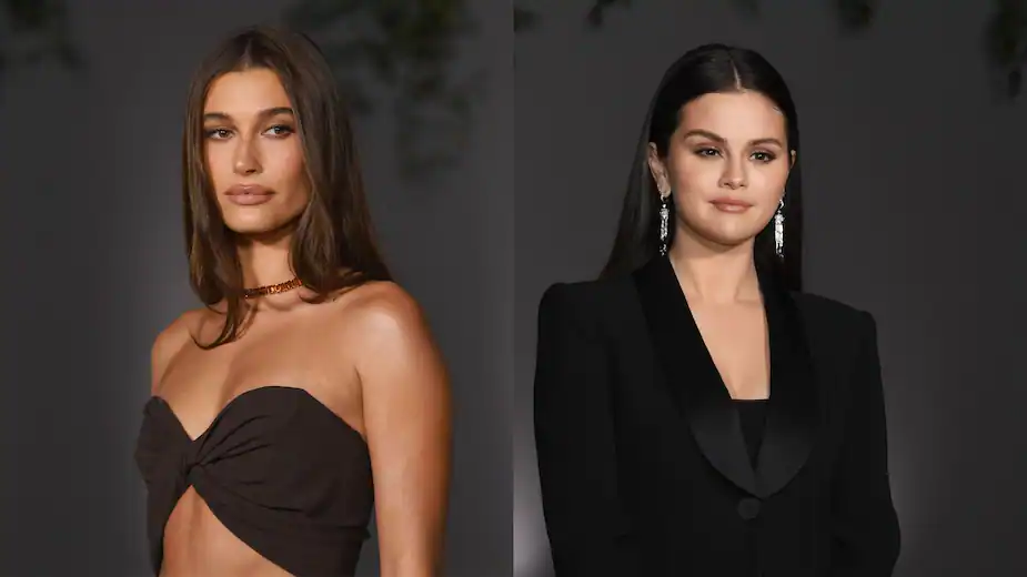 Photo De Selena Gomez Et Hailey Bieber En Train De Sembrasser Brise L