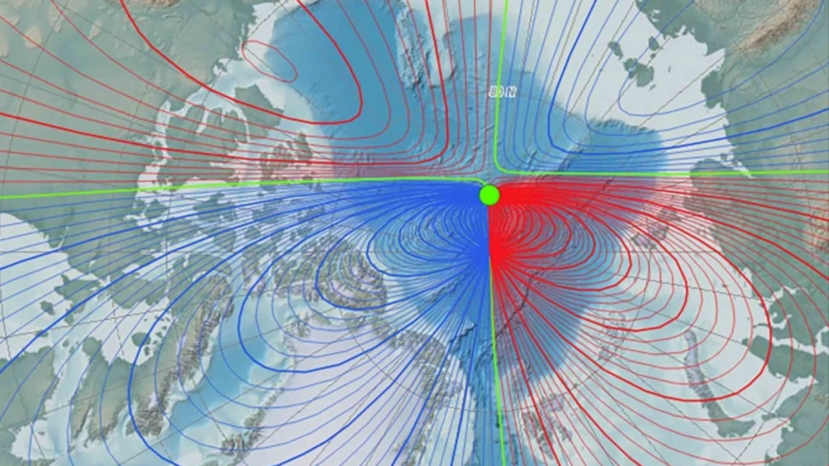Le pôle Nord magnétique de la Terre accélère vers la Sibérie, une ...